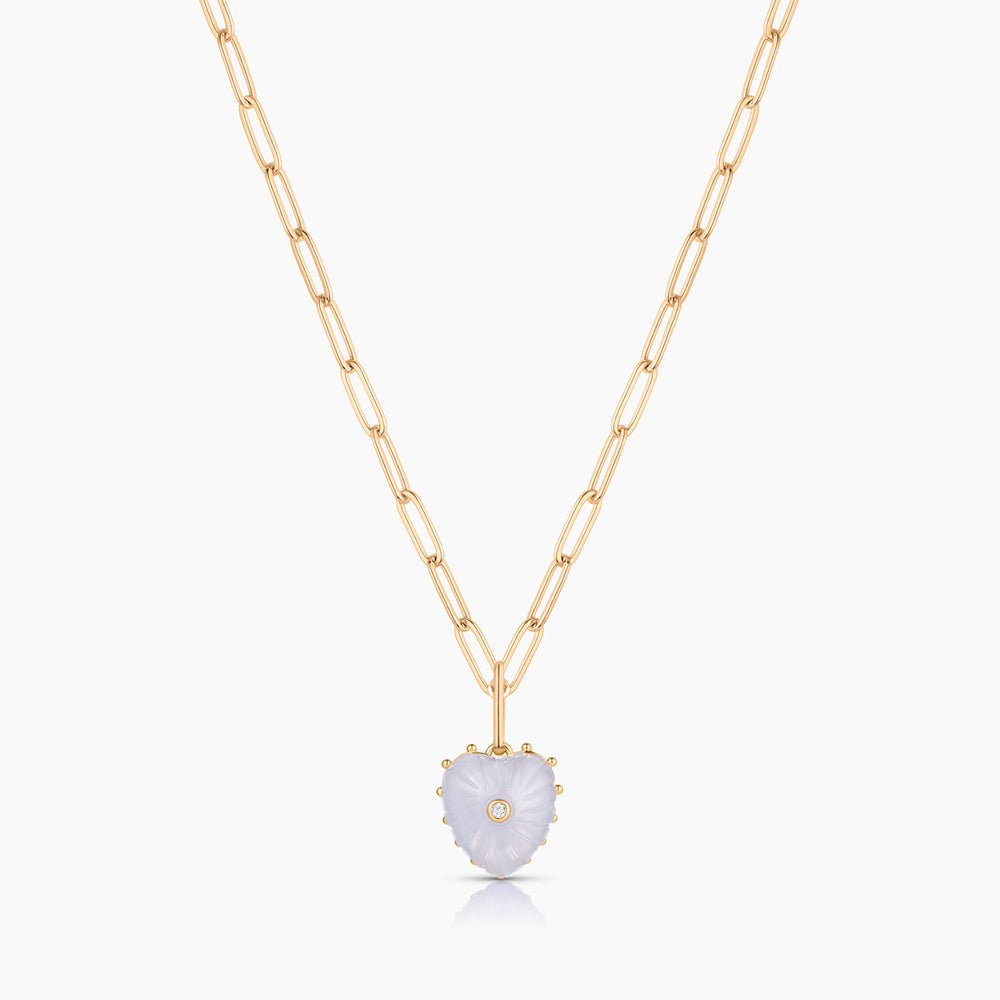 Isabel Mother Of Pearl Heart Necklace – THATCH