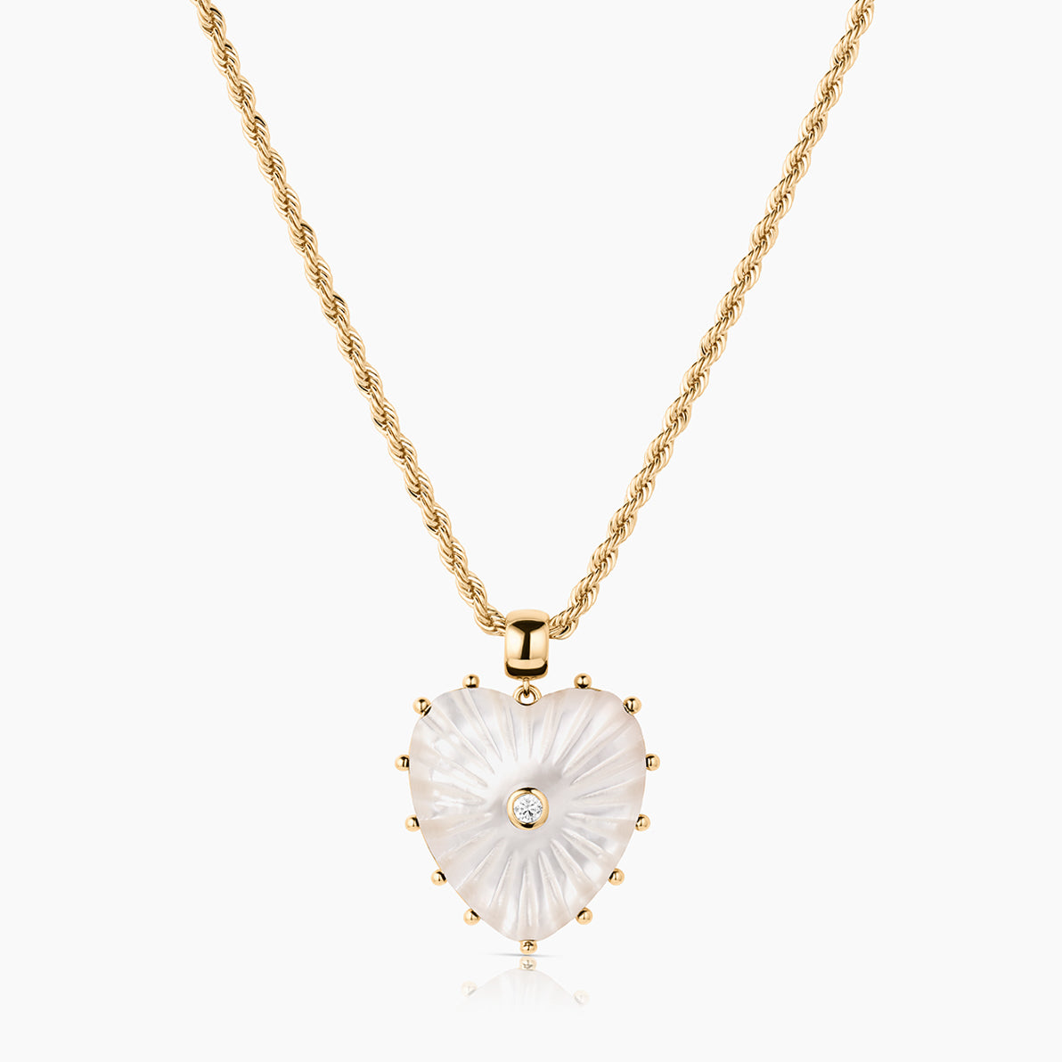 Malene Mother Of Pearl Rope Necklace – THATCH
